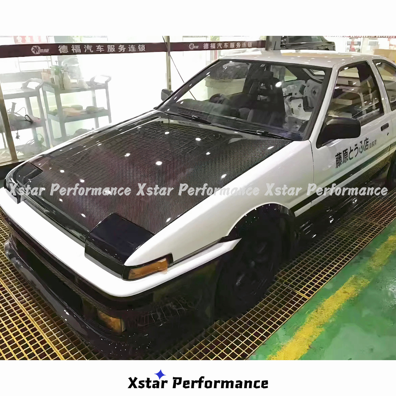 Oem Style Carbon Fiber Hood Bonnet For Toyota Ae86 1983-1987, High ...