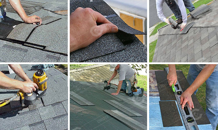 Laminated Colorful Fiberglass Reinforcement Asphalt Shingle, High ...