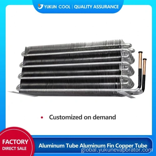 Finned Type Cooling Evaporator Miniature condenser air-cooled copper ...