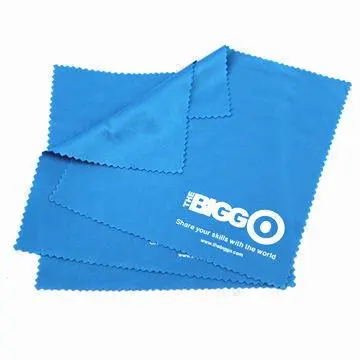 Promotional Blue Microfiber Cleaning Cloth, 80% Polyester + 20% ...