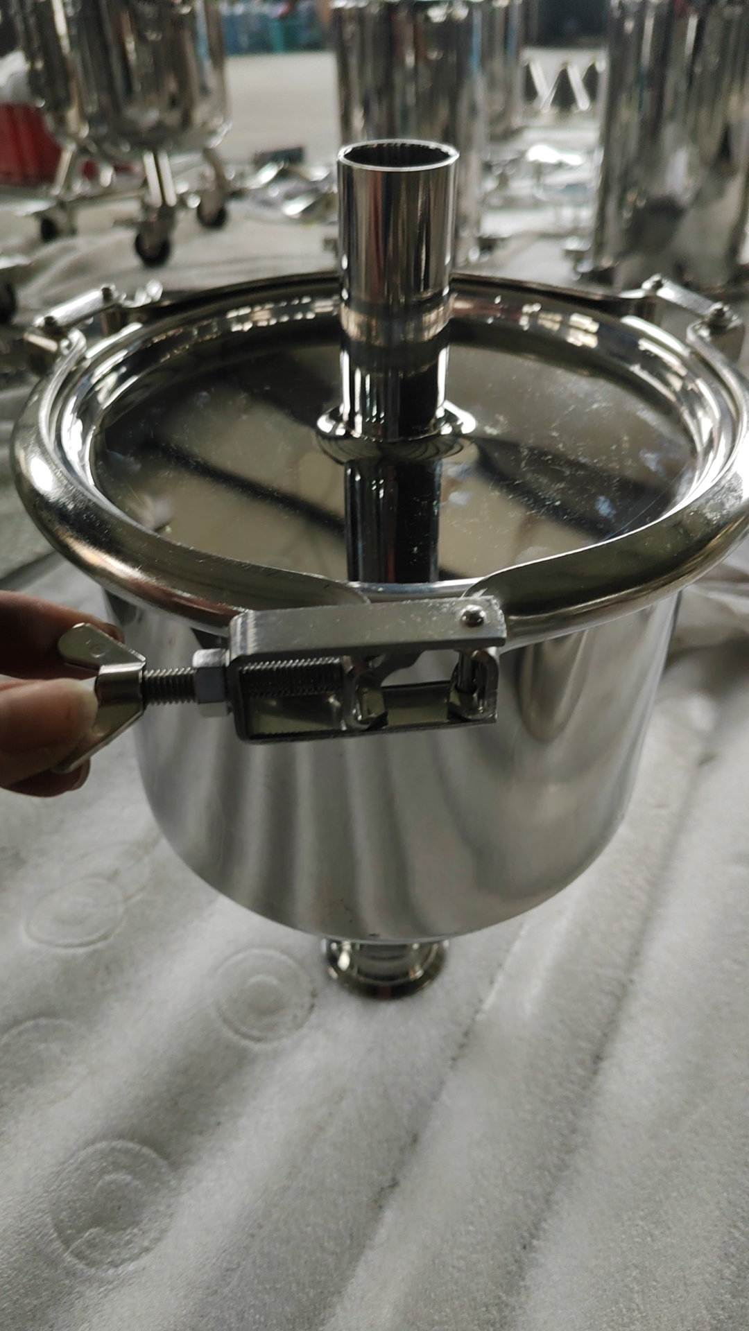 Stainless Steel Hopper Funnel For Food Processing Machinery, High ...