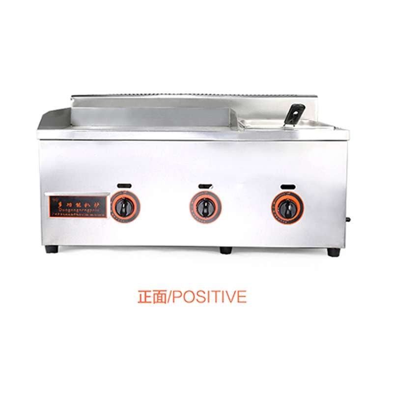Stainless Steel Large Pancake Griddle With Deep Fryer - Gas Griddle ...