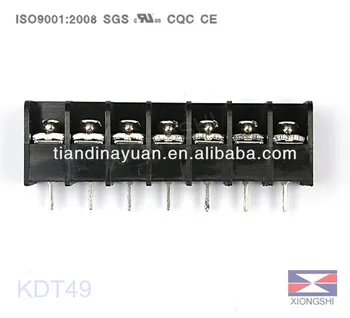 Barrier Type Terminal Block Connector With 11.11mm Pitch And 300v Rated ...