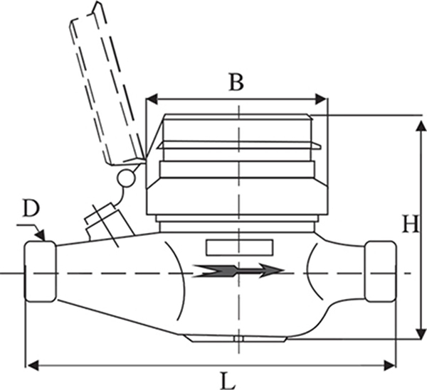 Anti-freeze Multi-jet Water Meter, High Quality Anti-freeze Multi-jet ...
