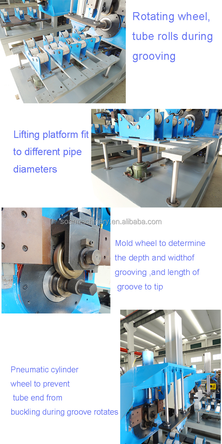 Ce Approved Single Station Semi-automatic Pipe End Grooving Machine ...