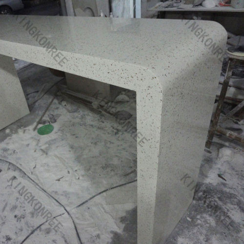 Front Panel Composite Acrylic Quartzite Countertops Green Solid Surface Worktop With Oem, High ...