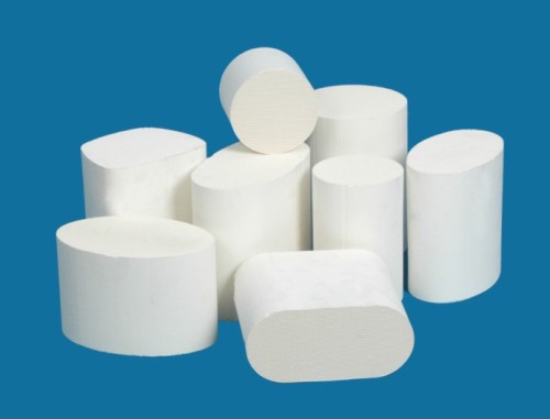 Round 400/600 Cpsi Catalyst Carrier Honeycomb Ceramic Substrate, High ...