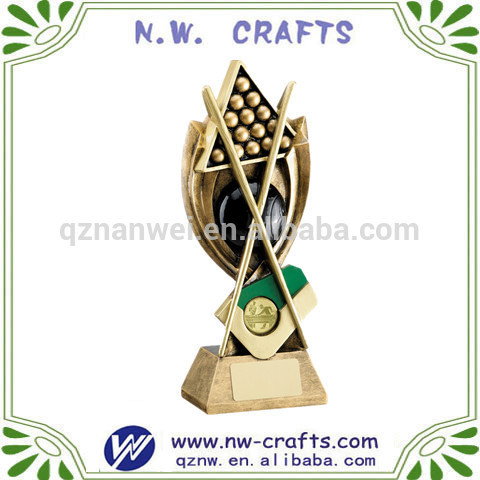 Resin Billiards Champion Award Trophy, High Quality Resin Billiards ...