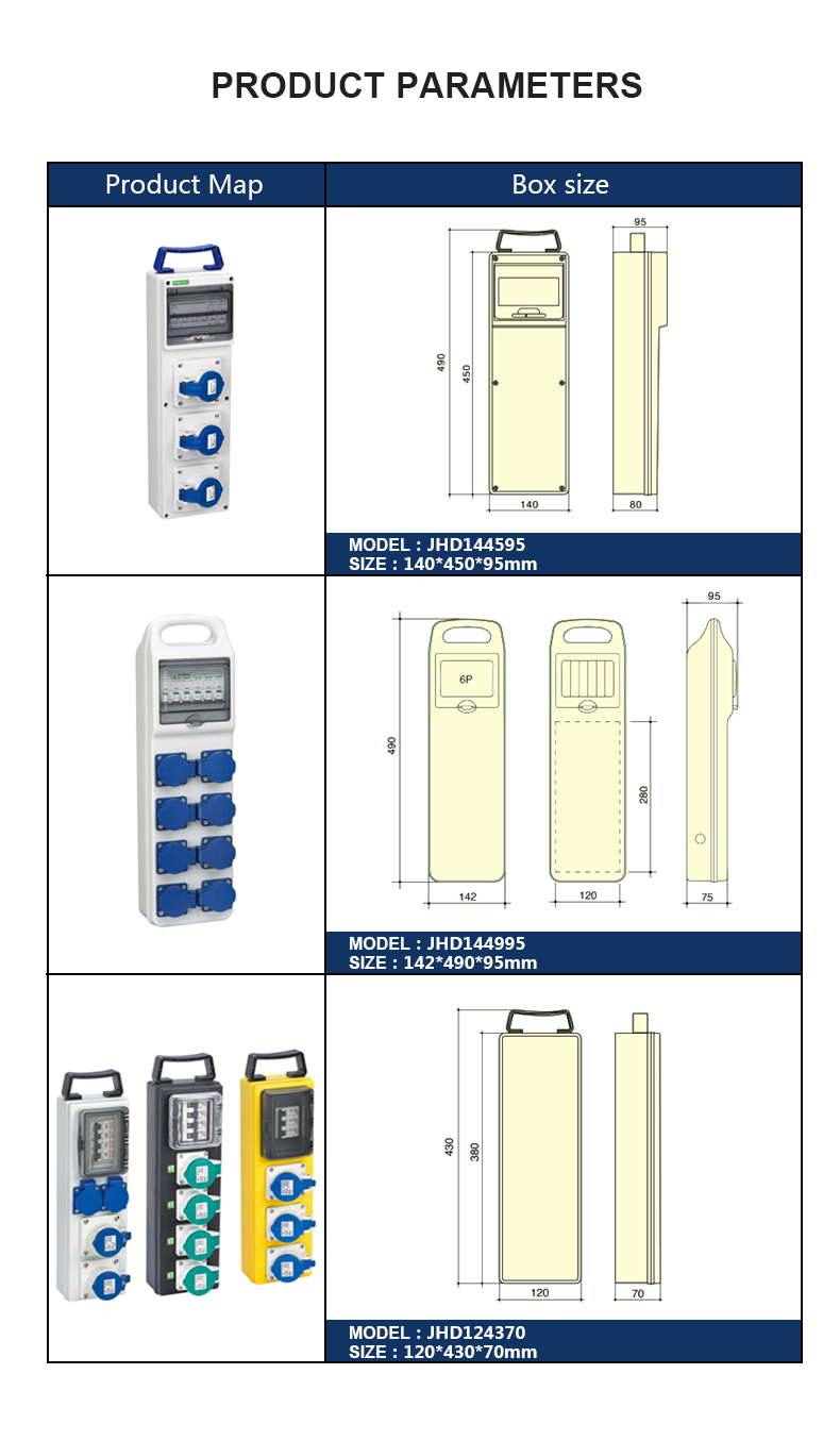 Iec Standard European Portable Distribution Board And Electrical Power ...