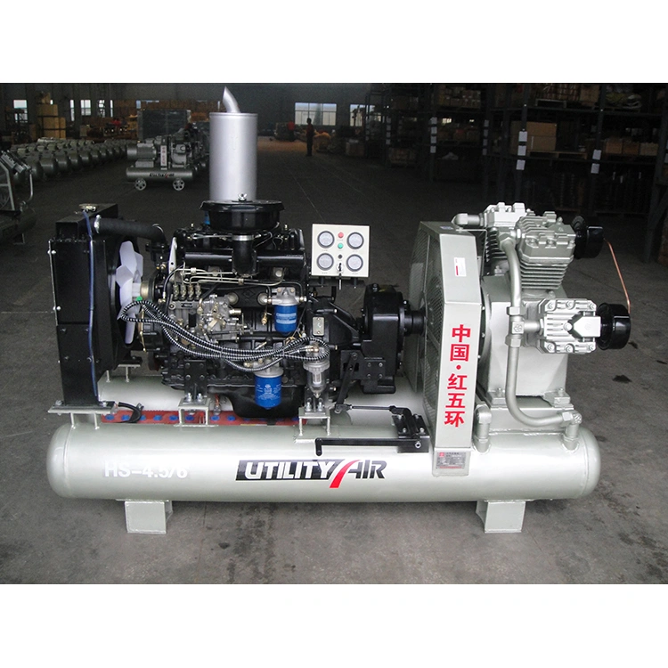 Hongwuhuan HS4.5-6C diesel 6bar 35kw air compressor China Manufacturers ...