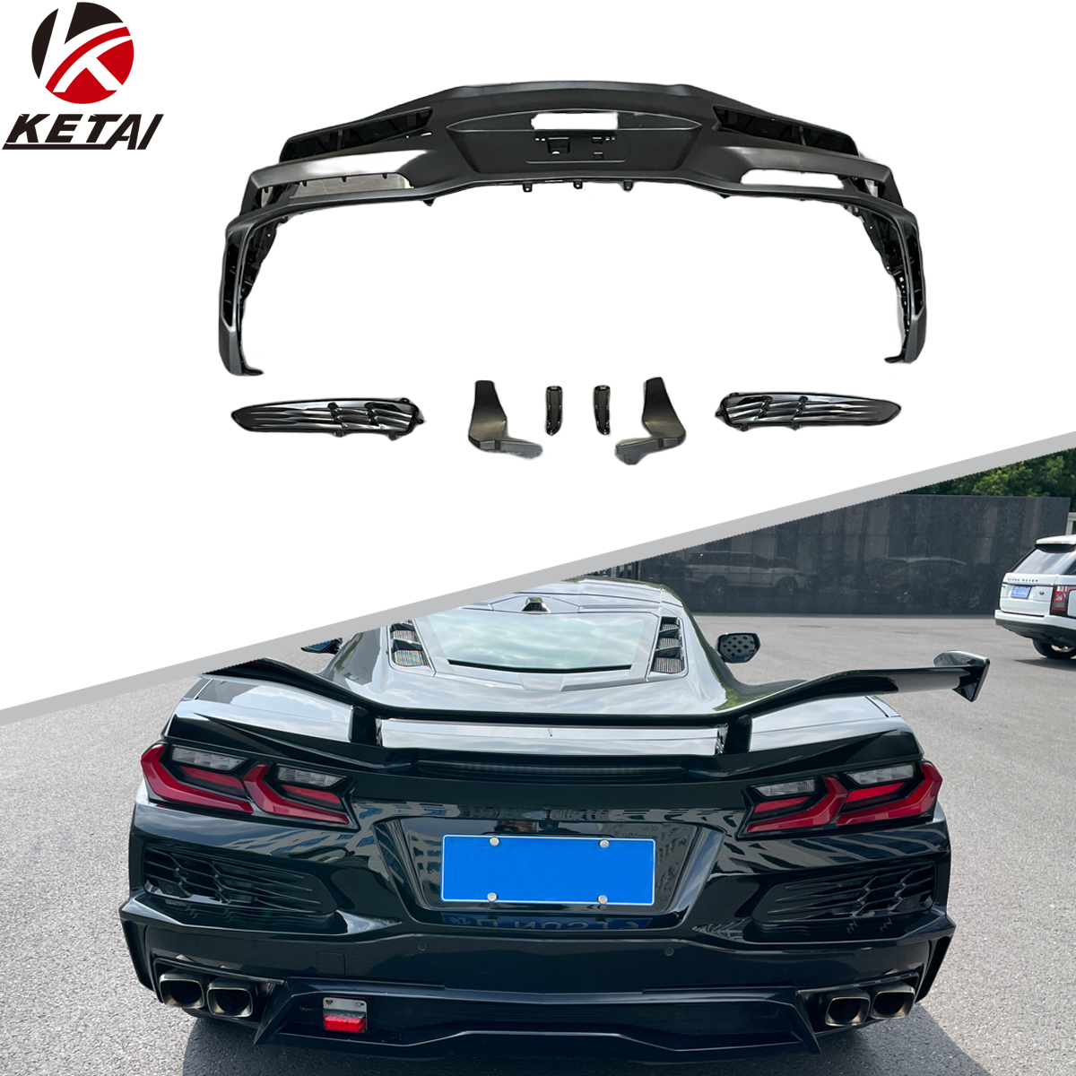 Chevrolet Corvette C8 Z06 Style Rear Bumper Kit, High Quality Chevrolet ...