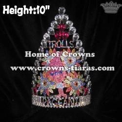 10in Height Custom Troll Pageant Crowns, High Quality 10in Height ...