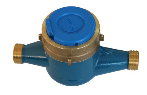 Volumetric Dry Dial Brass Water Meter / Water Flow Rate Meter For ...