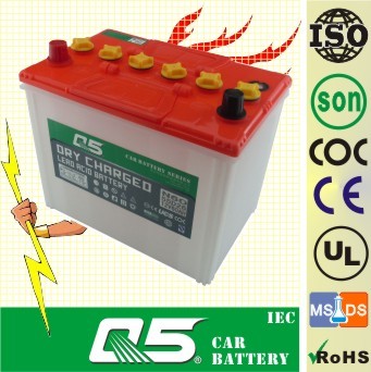 Jis-n60 N50z 12v60ah Dry Charged Car Battery For Auto Truck, High ...