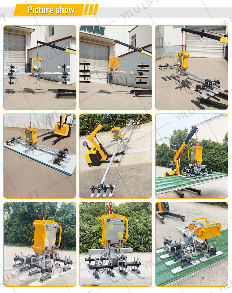 400kg Electric Vacuum Lifter With Wireless Remote Control For Curved ...