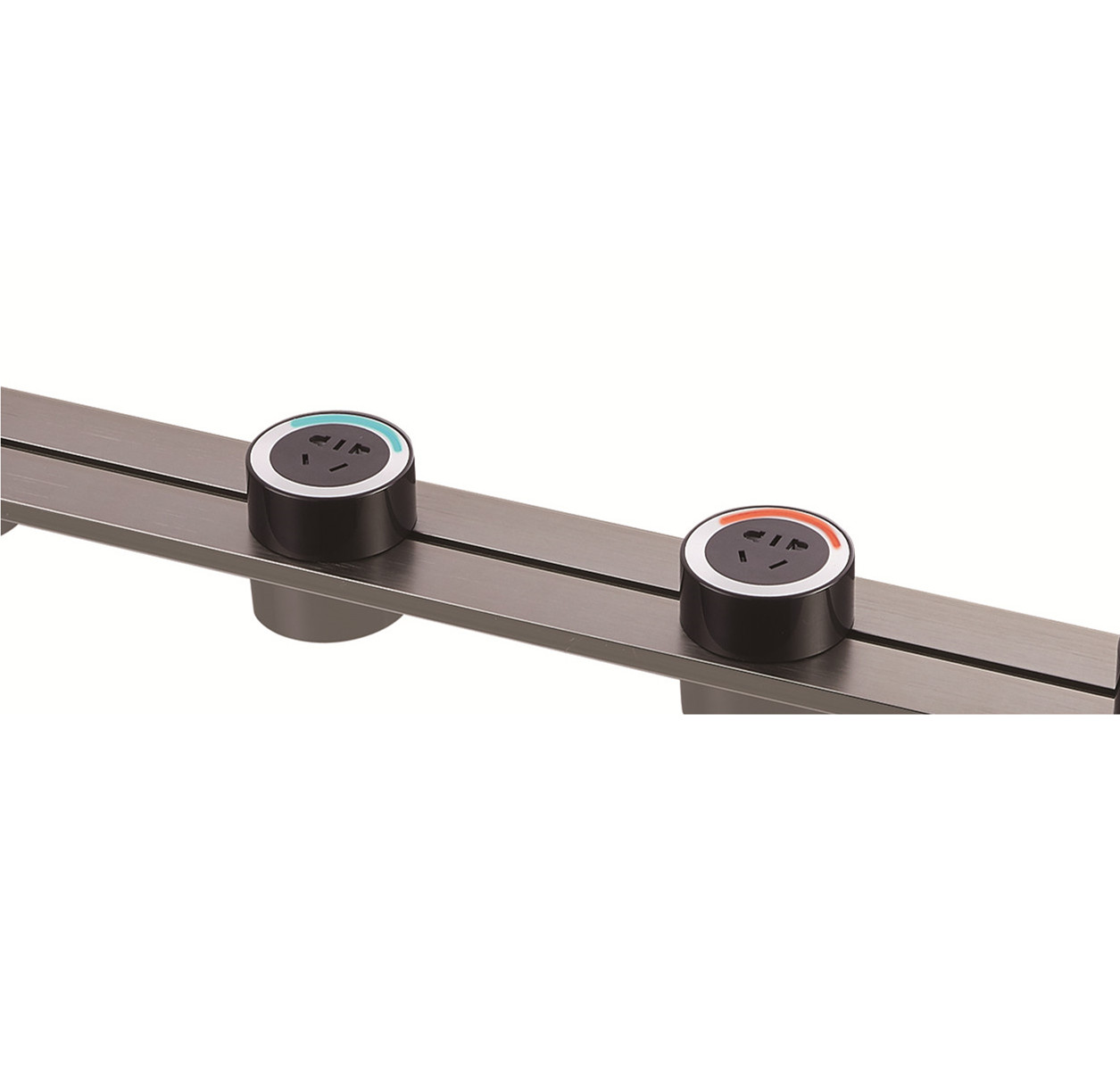Desk Power Rail Track System: 13a Fused Plug With 2 Usb Ports For Uk ...