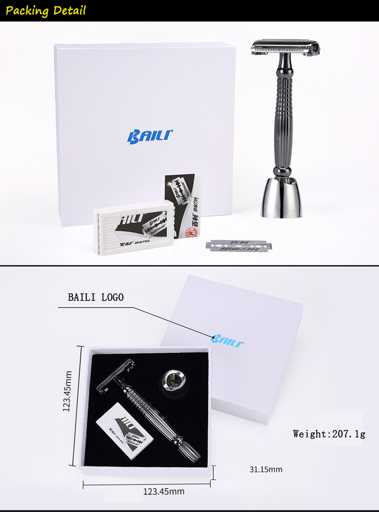 Double Edge Safety Razor Long Handle Shaver For Man, High Quality ...