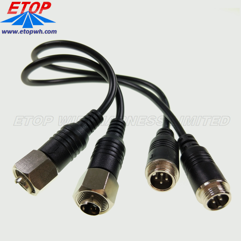 Molded 4pin Din Plug Connector Radio Cable Assembly, High Quality ...