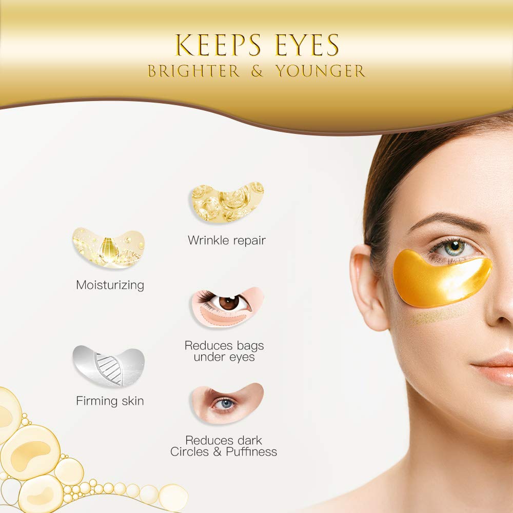 Nano 24k Gold Collagen Eye Mask, High Quality Nano 24k Gold Collagen ...