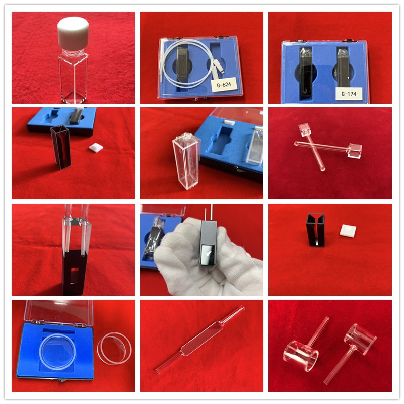 Custom Quartz Glass Cuvette Suprasil Aqueous Cell, High Quality Custom ...