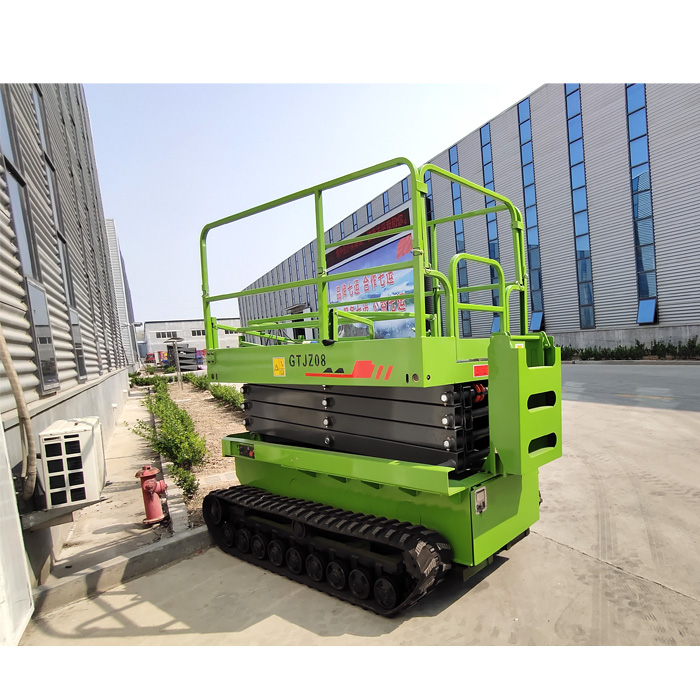 Electric Track Crawler Scissor Lift Man Lift Suspended Platform, High ...