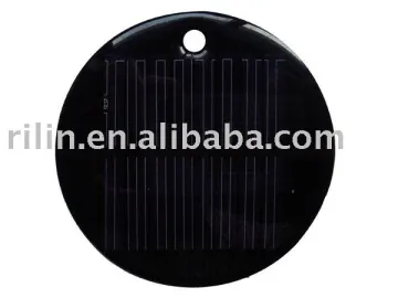 2v/55ma Round Epoxy Resin Solar Panel For Solar Lawn Lamp And Solar Led ...