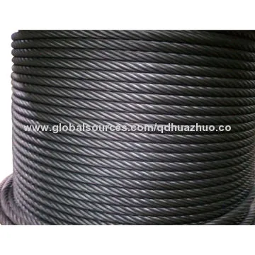 Non-galvanized/galvanized Steel Wire Rope, 6 X 19+fc Or +6 X 19+iwrc Or ...