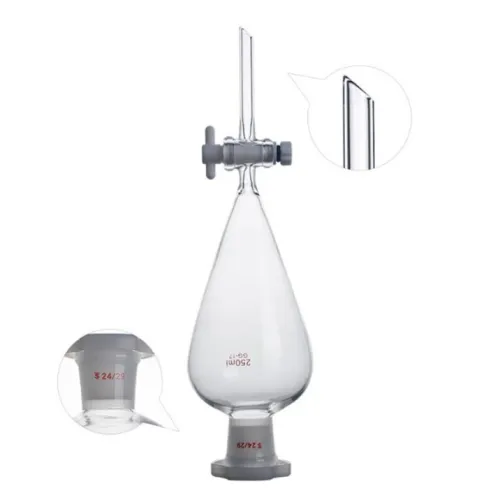 Amber Glassware Separate Funnel With Stopcock, High Quality Amber ...