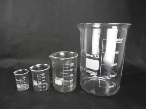 Laboratory Glassware Beaker Measuring Cylinder Volumetric Flask Serum ...
