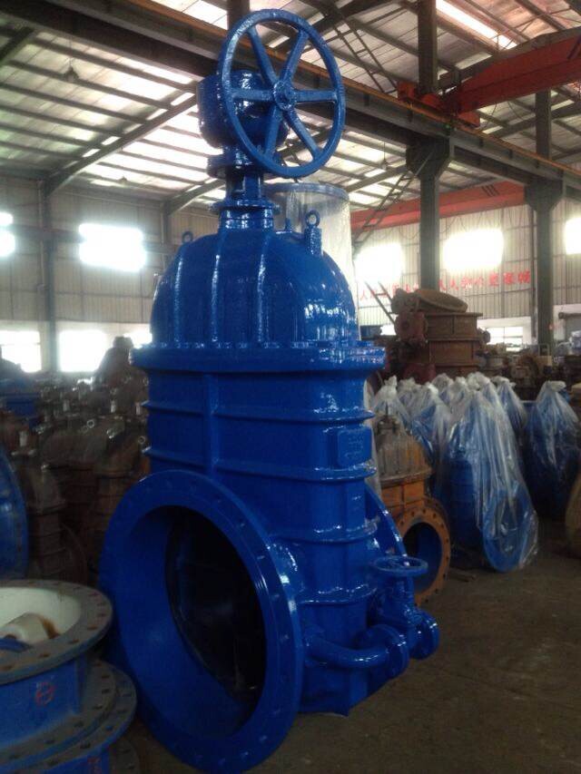 40 Inch Resilient Seated Gate Valve With Gearbox Operation - Din F4 ...