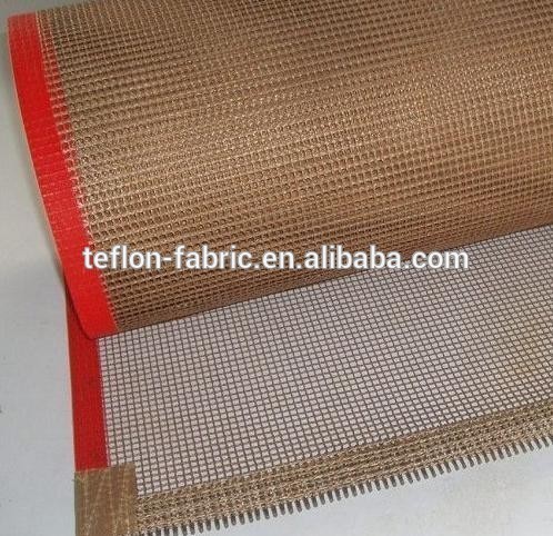 Ptfe Teflon Coated Fiberglass Fabric Mesh Conveyor Belt,edge Reinforced ...