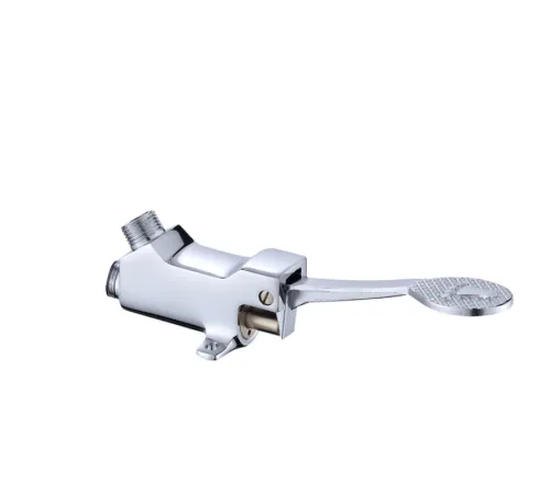 Hospital Copper Hand-free Control Water Basin Mixer Brass Taps Pedal ...