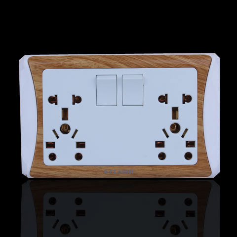 Wooden Double Universal Socket, High Quality Wooden Double Universal ...