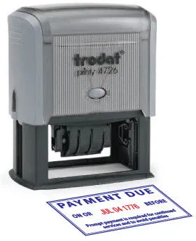 Trodat Custom Rectangle Self Inking Date Stamps 4726, Notary Stamps ...