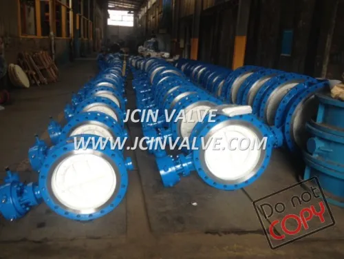 Cast Steel Body Flange Triple Offset Butterfly Valve (d343h), High Quality Cast Steel Body ...