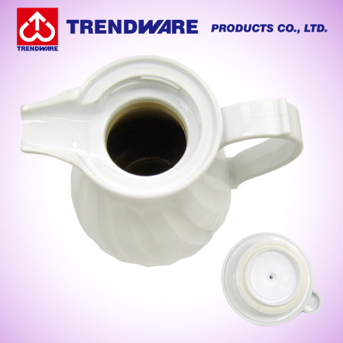 Push Button Insulated Hot Beverage Server With Swirl Design, High ...