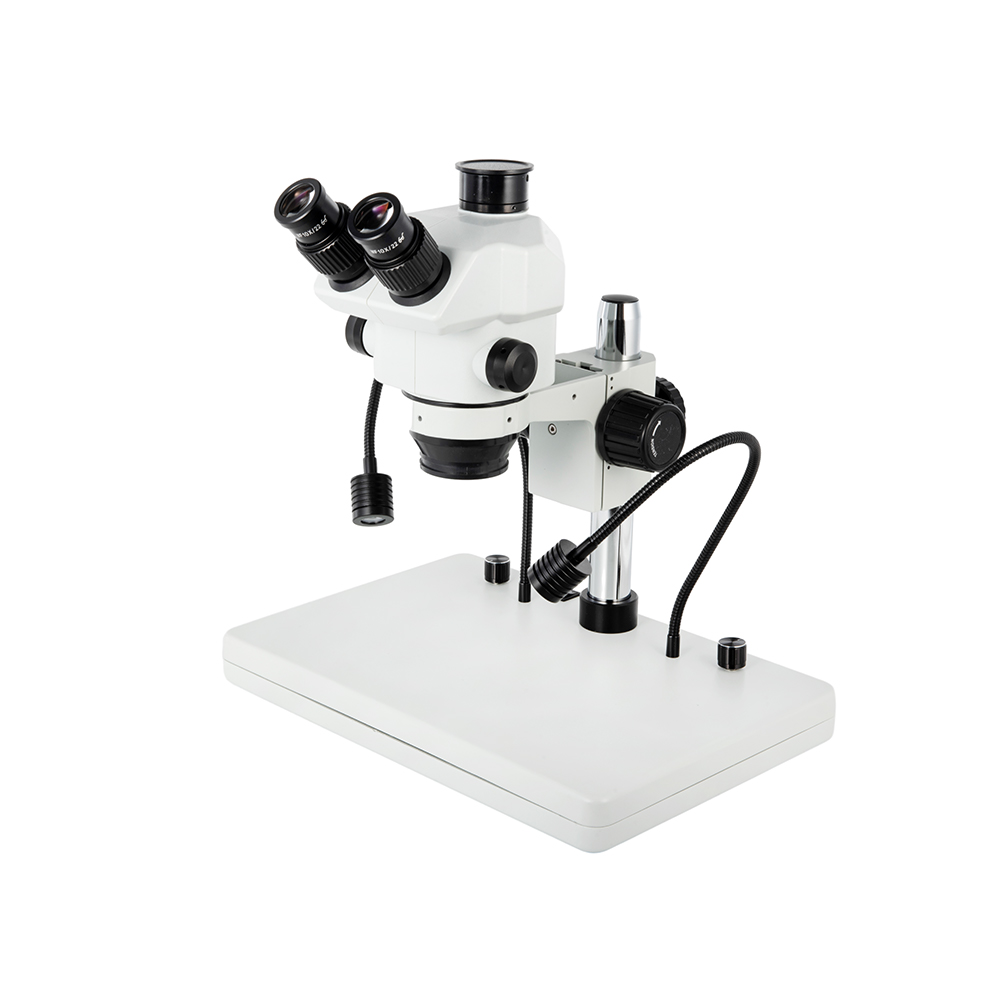 Dg7060t-b3ls Dual-gooseneck Led Trinocular Stereo Microscope For Phone ...
