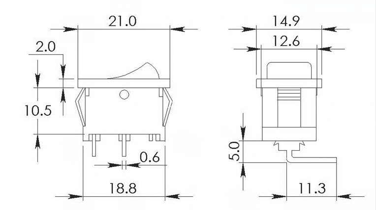 Rocker Switch ด้วยขั้วต่อ Pc คุณภาพสูง Rocker Switch ด้วยขั้วต่อ Pc บน ...