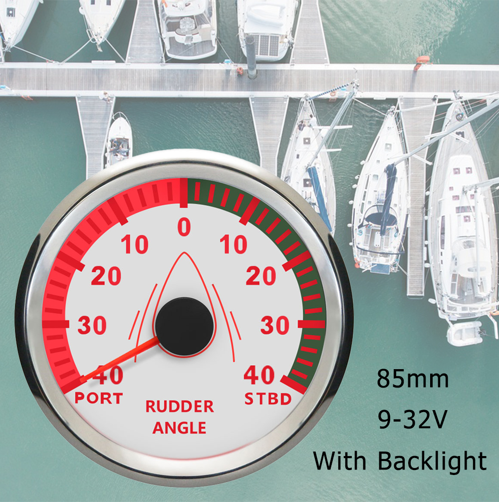 Eling 85mm Rudder Angle Indicator With Mating Sensor For Marine Vessels ...