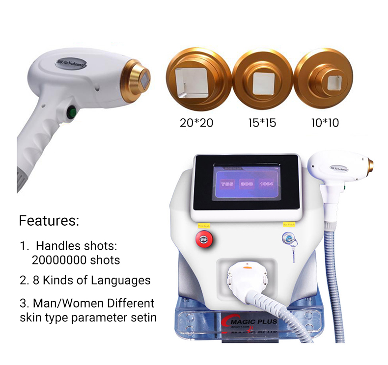 808nm Diode Hair Ruity Skin Whiting Laser Beauty Equipment คุณภาพสูง ...