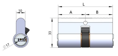 Snake Key Cylinder Lock Double Sided, High Quality Snake Key Cylinder ...