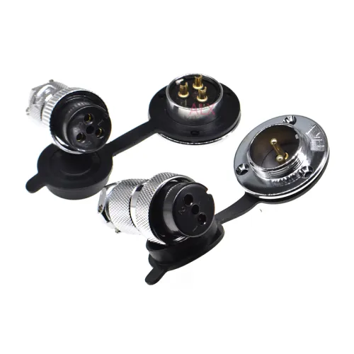 Gx25 25mm Aviation Connector With Flange Male & Female 2/3/4/5/6/7/8/9 Pin Wire Panel Connector ...