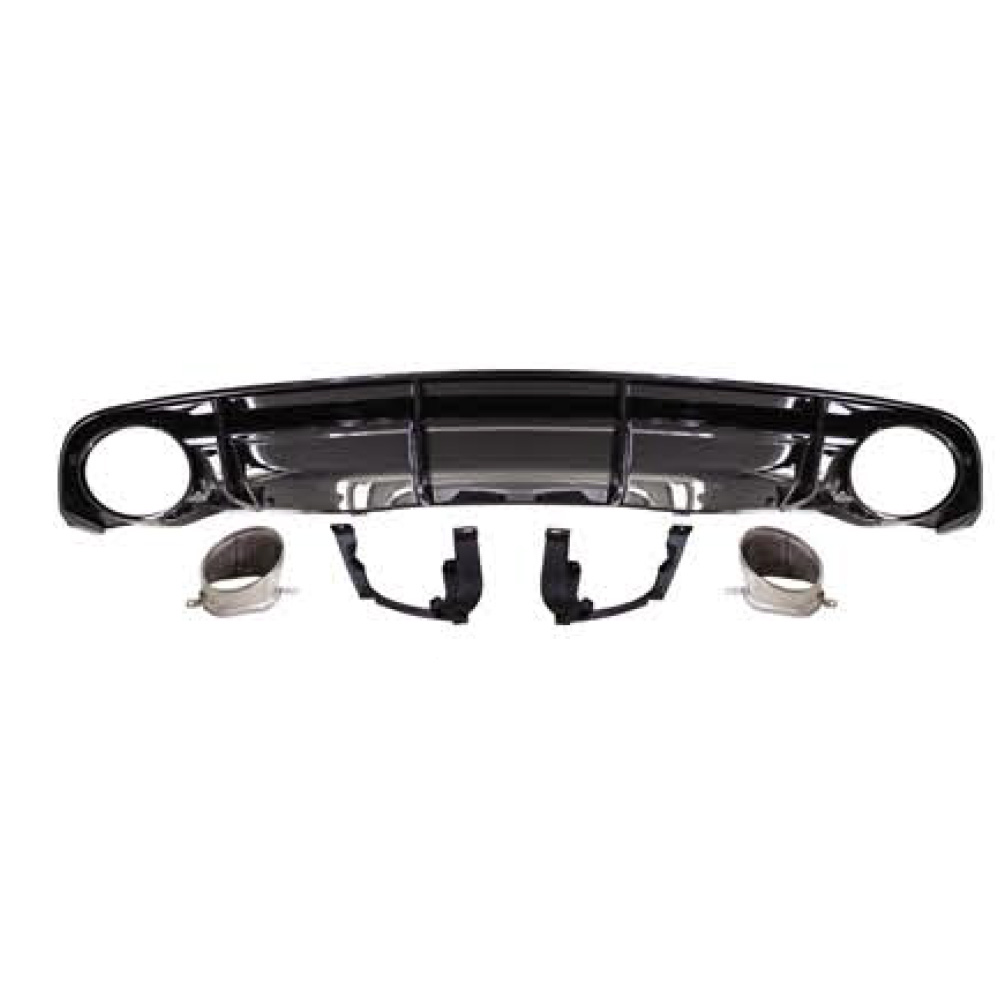 A6 Class Rs6 Rear Diffuser With Tail Pipe And S-line Rear Lip For Audi ...