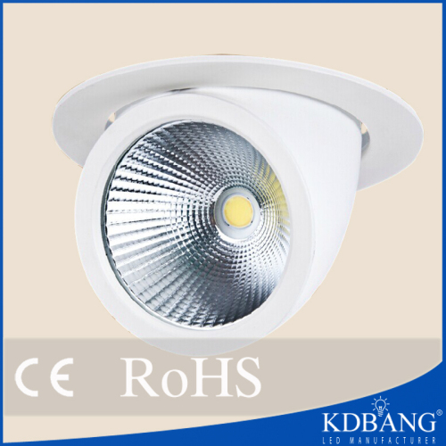360 Degree Adjustable 40w Recessed Cob Led Spotlight, High Quality 360 Degree Adjustable 40w ...