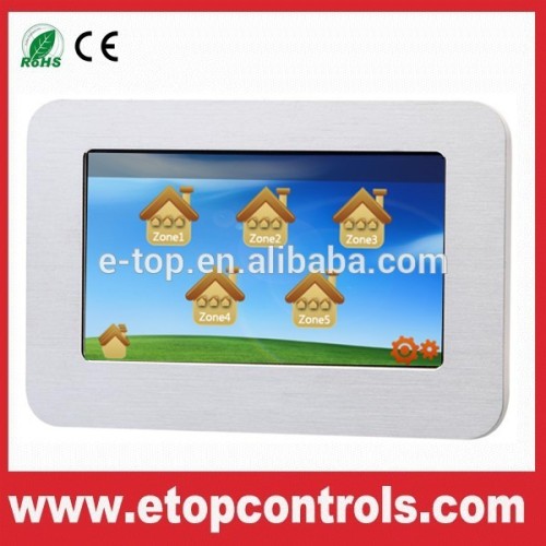 Color Touch Screen Multi Zone Thermostat Wireless, High Quality Color ...