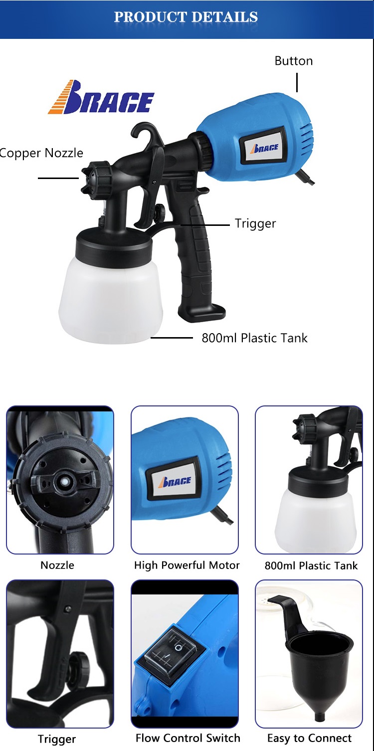 350w Diy Portable Electric Hvlp Paint Sprayer, High Quality 350w Diy ...