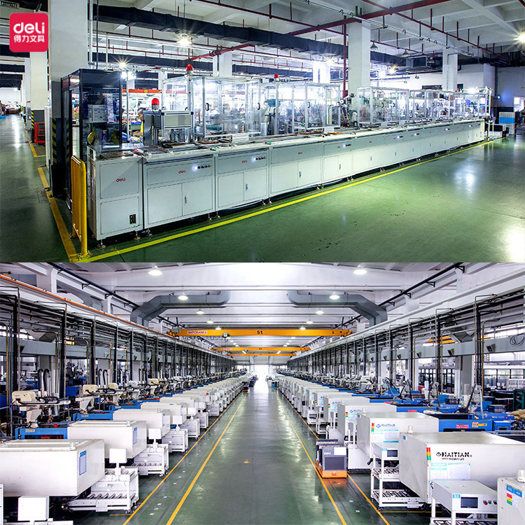 Deli 0334 Stapler Stapler Long Stapler Stapler - โครงสร้างโลหะสีดำ/สี ...