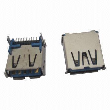Usb3.0 A Type Receptacle Smt Connectors With Fork, High Quality Usb3.0 ...