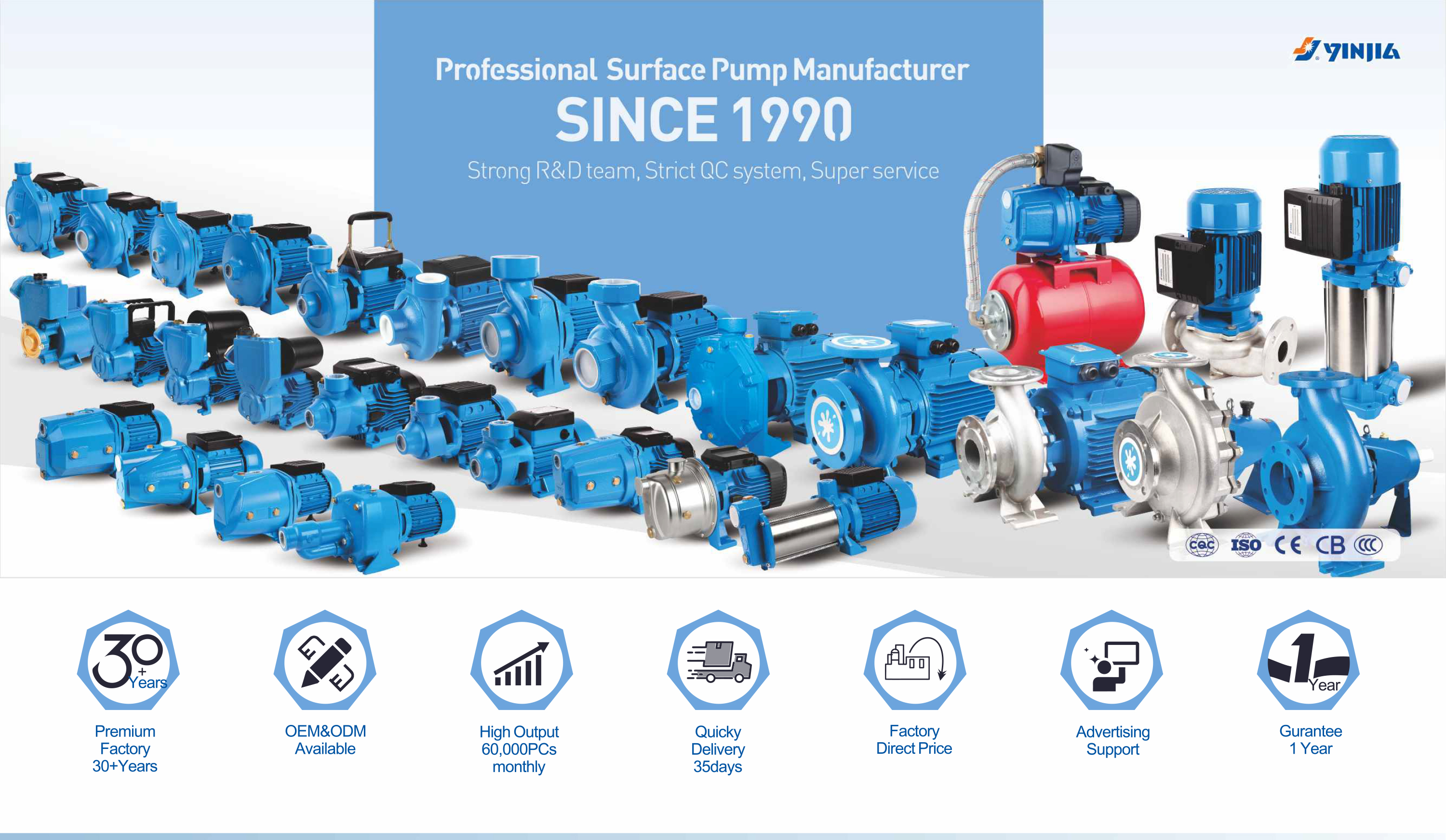 Ct55 Electric Centrifugal Pump - High Pressure Booster For Agriculture ...