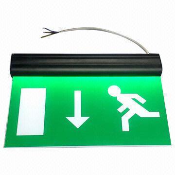 Rechargeable Ceiling Suspended Led Emergency Light Exit Sign, High ...